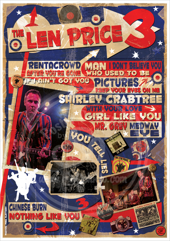 Retro Man Blog: The Len Price 3 new poster design by Sophie Lo
