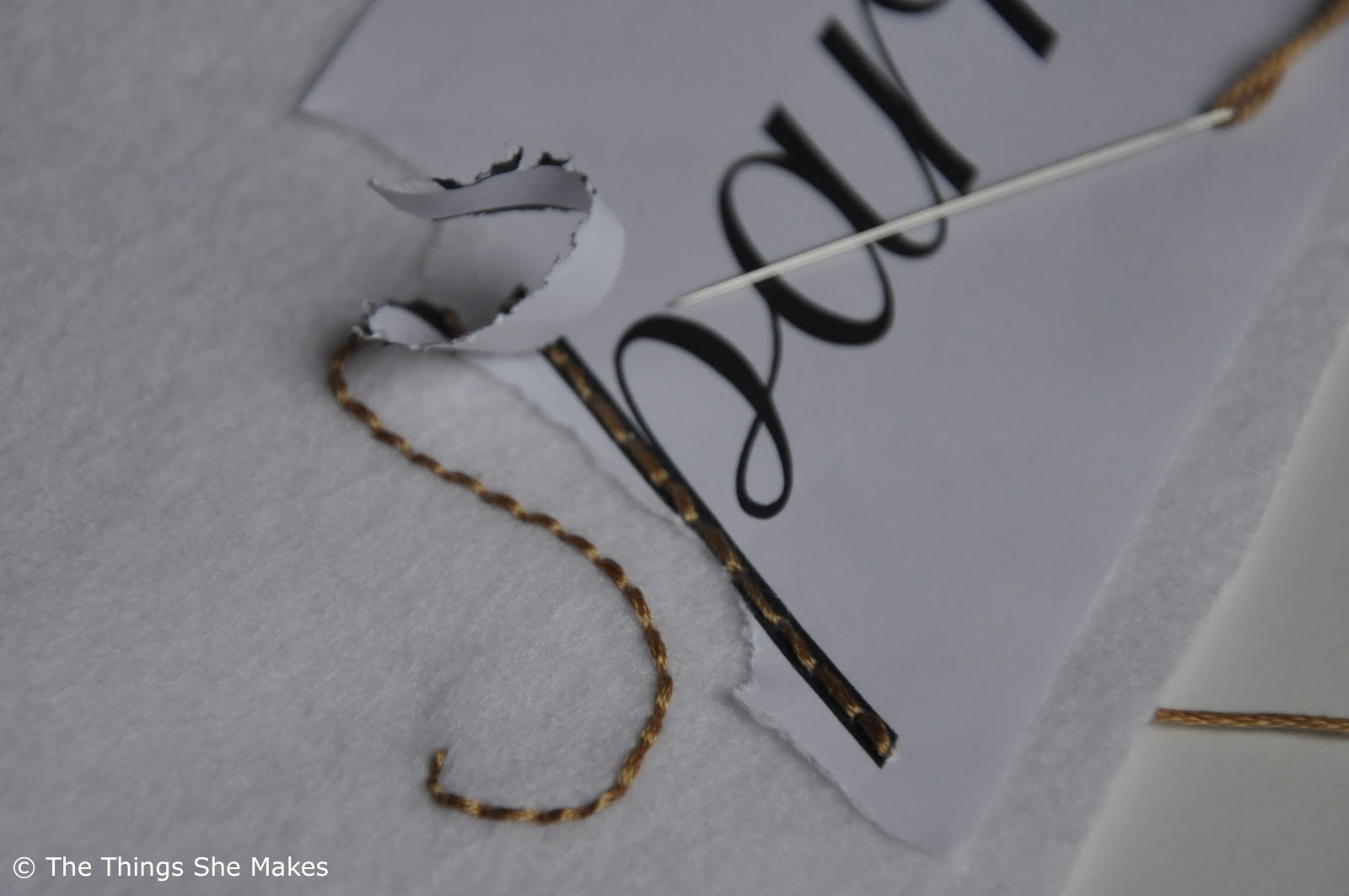 How to Embroider Handwriting | The Things She Makes