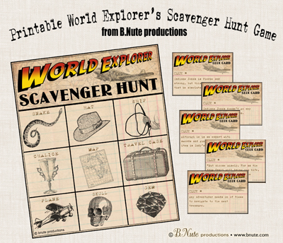 bnute productions: Free Printable World Explorer Indiana Jones ...