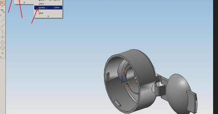 Rotate Object or Part in 3D Unigraphics | SOLIDWORKS-AUTOCAD ...