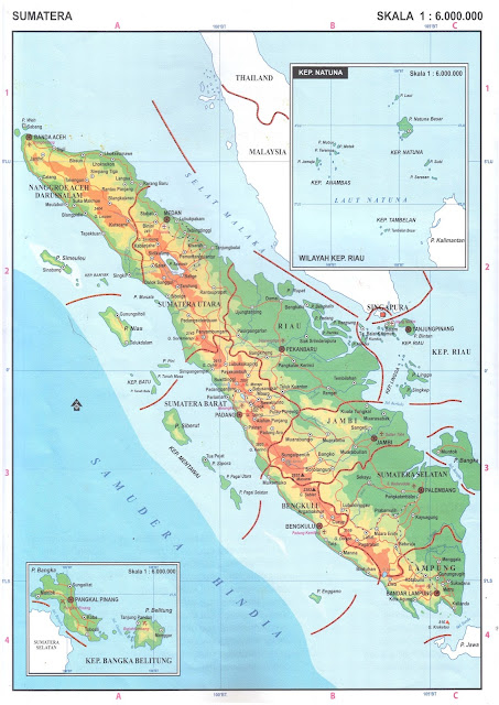 Peta Sumatera dan Berikut Provinsinya