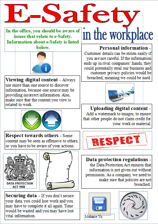 BTEC ICT blog: e-Safety Poster