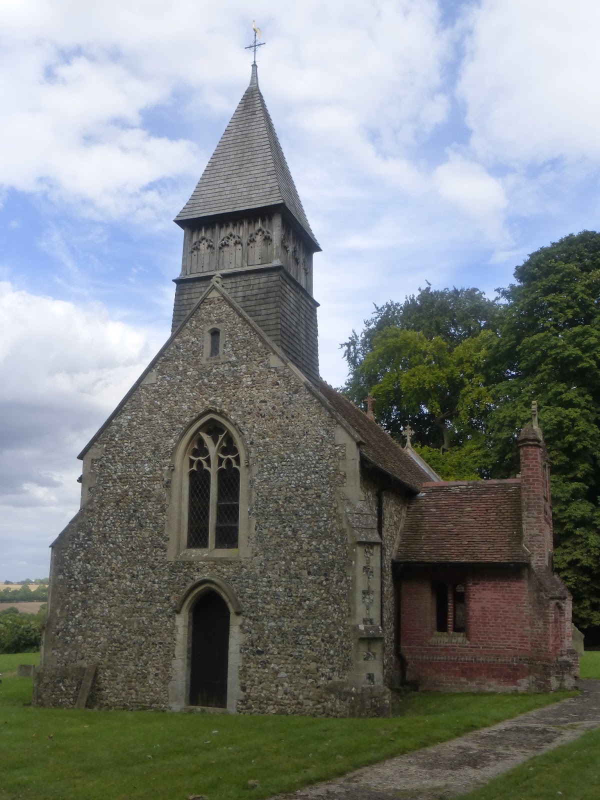 Icknield Indagations: A knight on the tiles: Meesden church, Herts