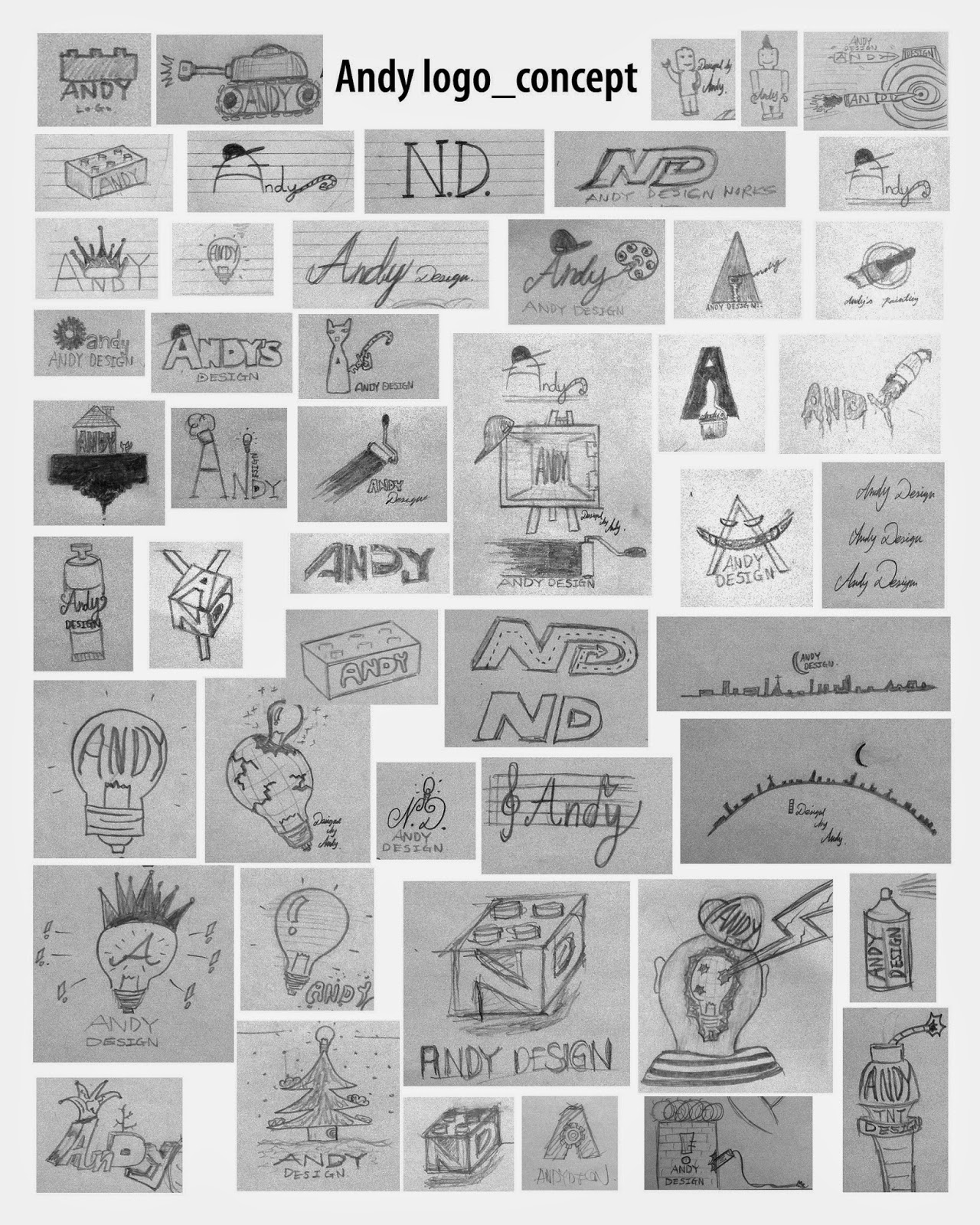 Pastel Art Studio: Andy_Logo Design