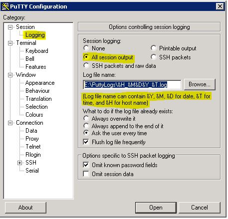 Ken Umemoto's vReality: How to log all PuTTY sessions