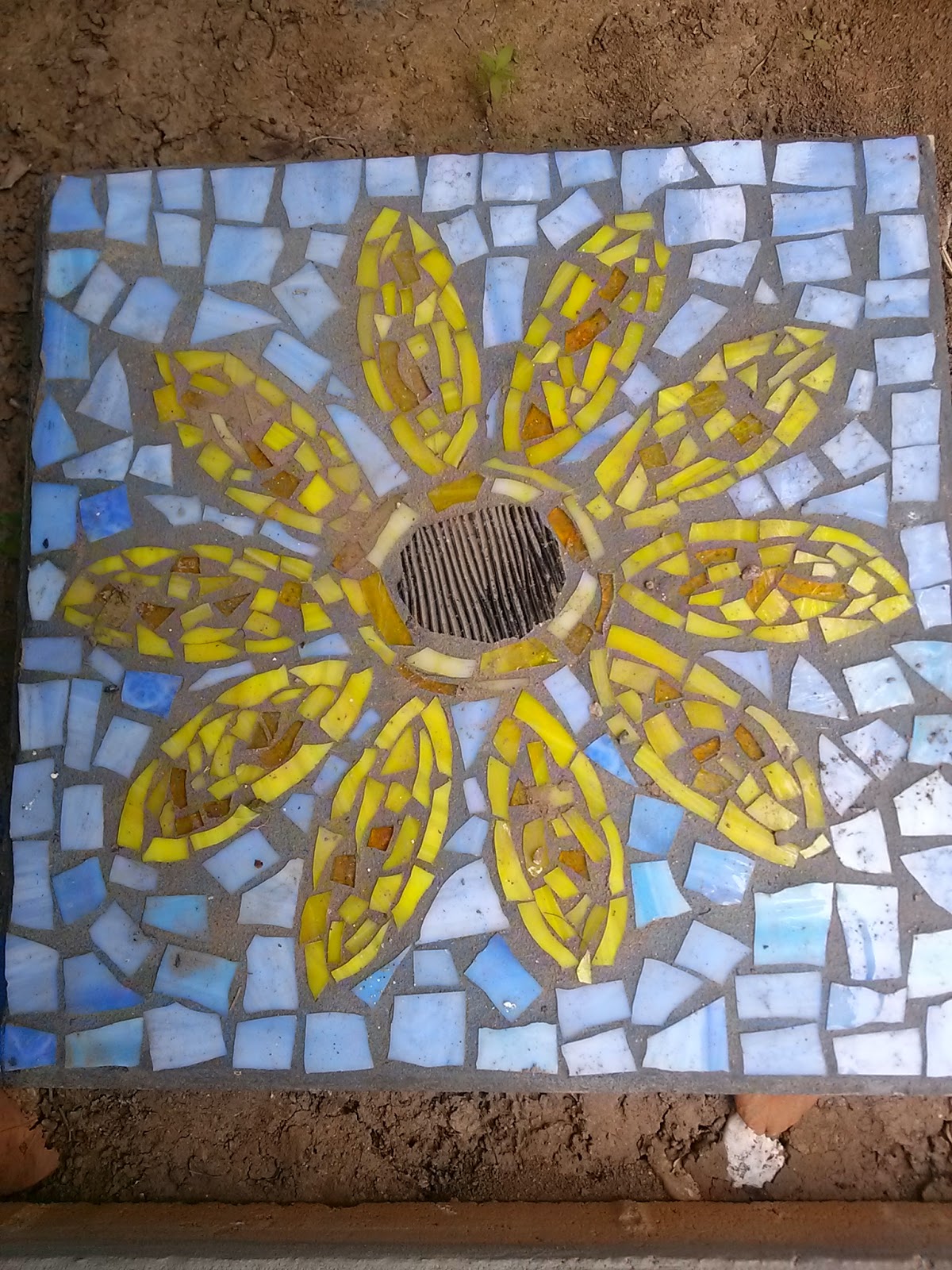 Stained Glass and Mosaic by Margaret: Now the mosaic pavers