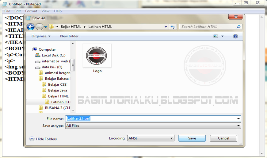 Cara Menampilkan Atau Memuat Gambar Dalam HTML - BAGITUTORIALKU