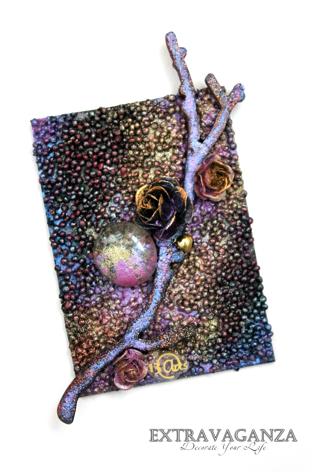 13 arts: Artist Trading Cards "13 textures"