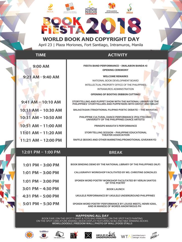 Manila Shopper: Book Fiesta 2018 at Intramuros: Apr 23 2018