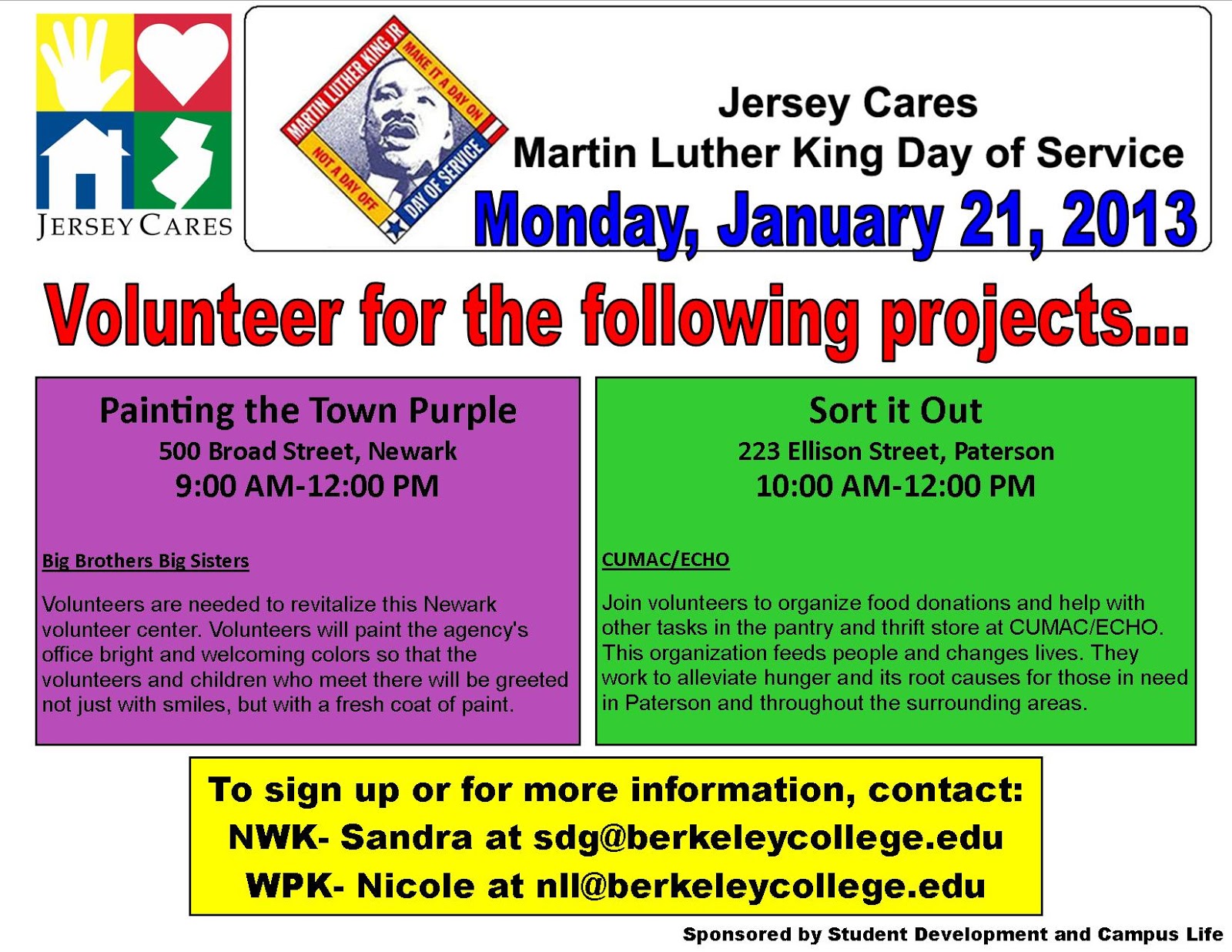 Berkeley Cares: Martin Luther King, Jr. Day of Service with Jersey Cares