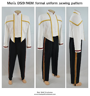 Bad Wolf Costumes: Star Trek: DS9/NEM Formal Uniform Sewing Pattern