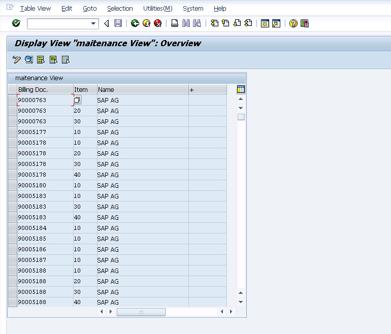 SAP TECH: Creating Transaction code for Maintenance View ( Show Mode )