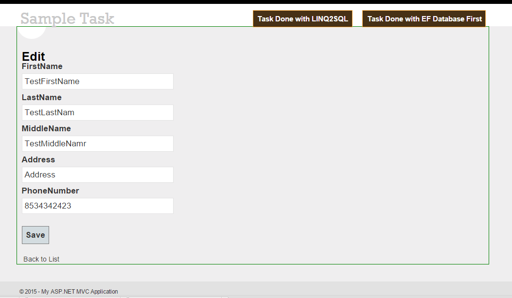 Soft Skills Create Read Update Deletecrud Using Linq To Sql Entity Framework Database First