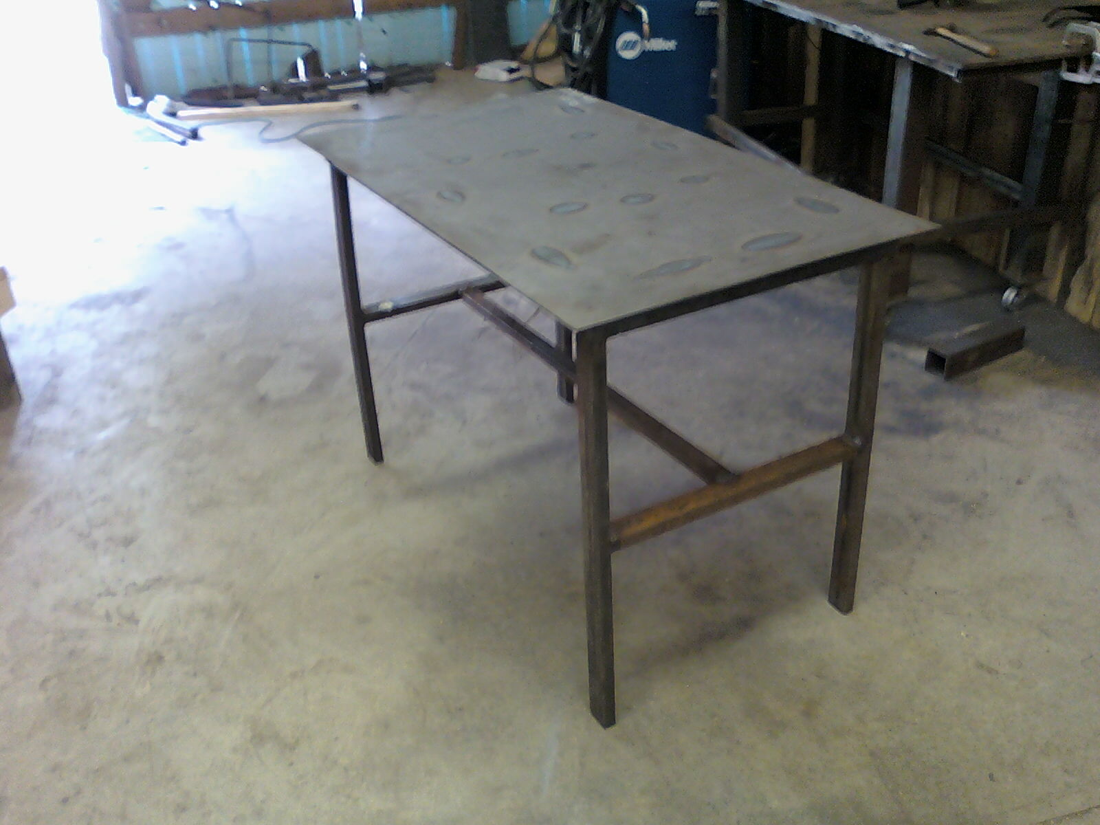 My Life on the Farm: New Blacksmith Shop Setup, and Table!!!!!!!!