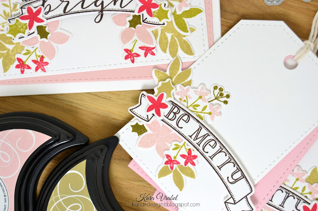 K and R Designs: Be Merry {Matching Card and Gift Tags}
