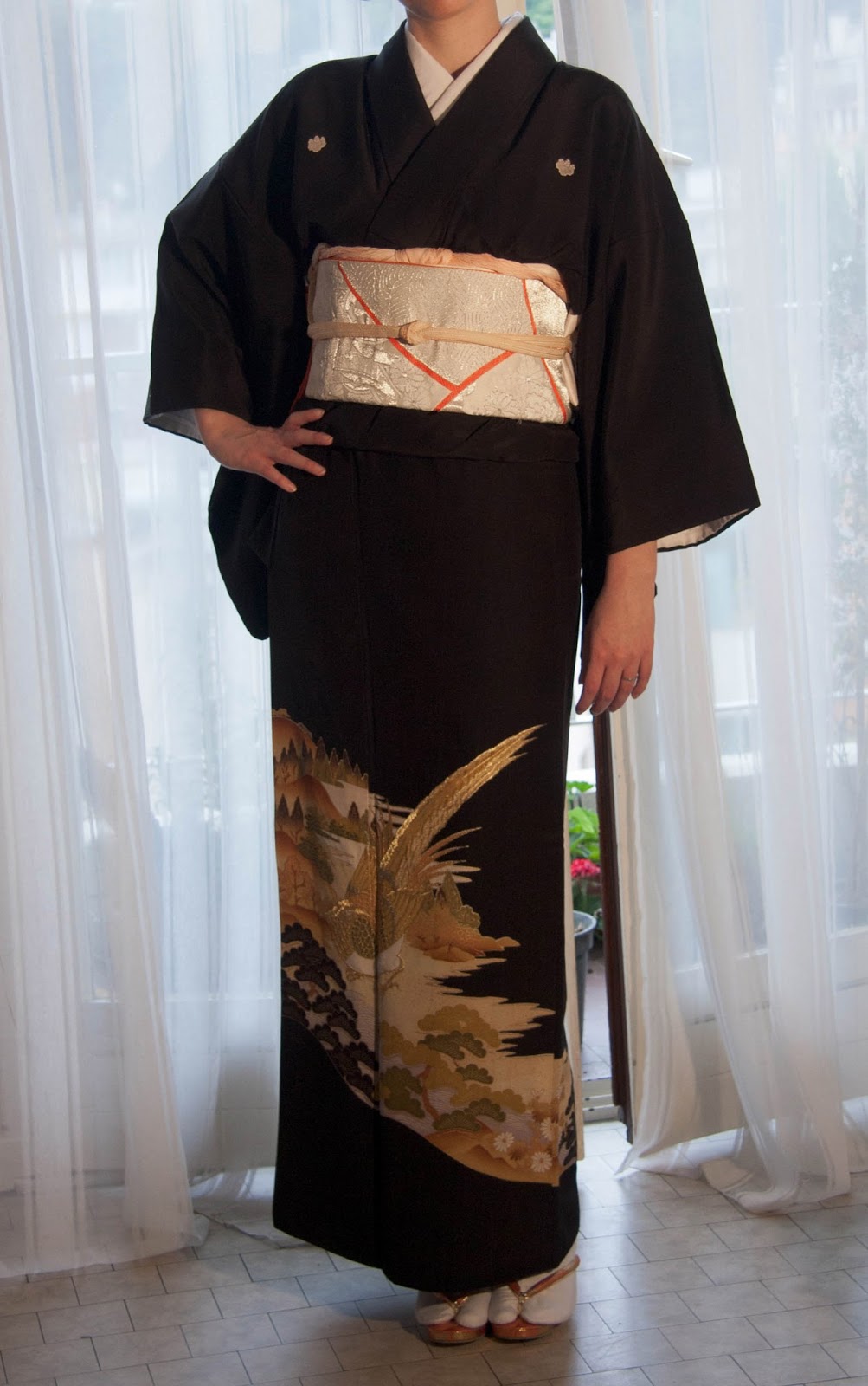 Kaeru no Kimono: My first kuro tomesode