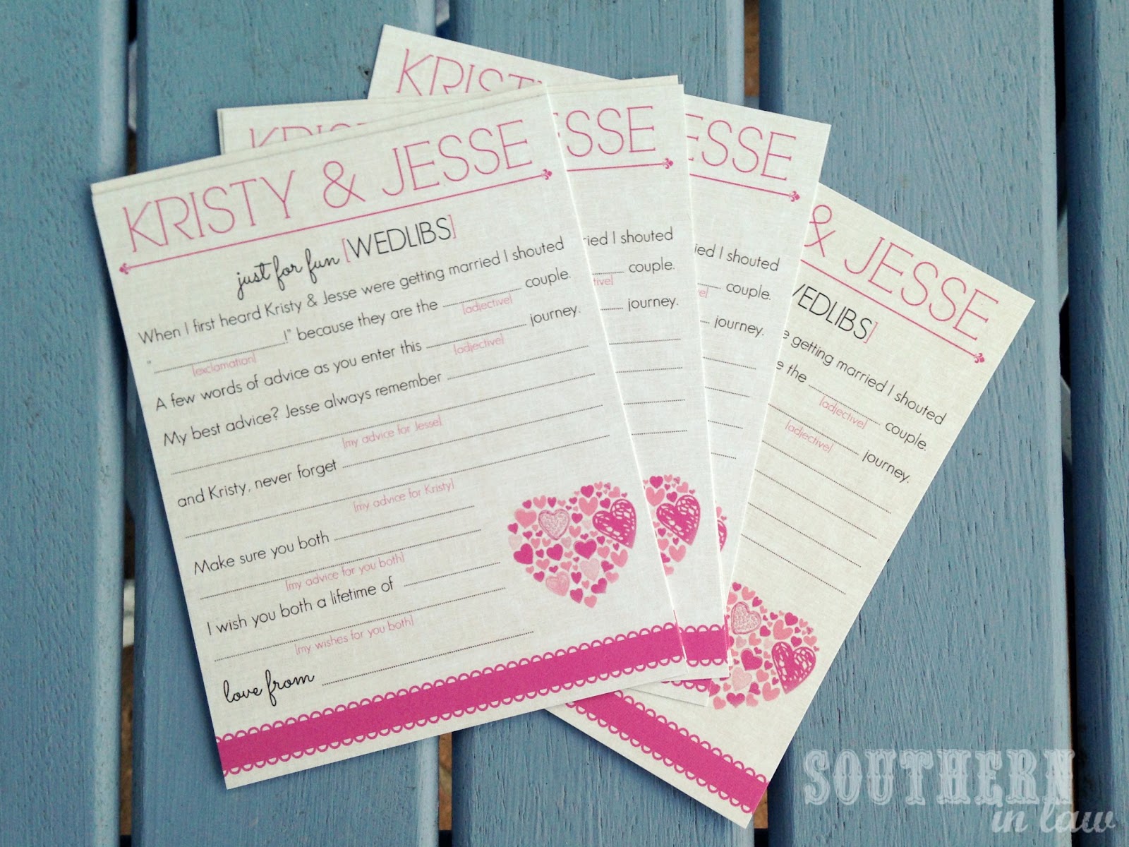 Southern In Law Wedding DIY Mad Libs For Your Wedding Wed Libs Southern In Law Wedding DIY Mad Libs For Your Wedding Wed Libs