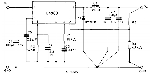 Elektronika i Programowanie: [8] PCB - Zasilacz impulsowy - układ L4960