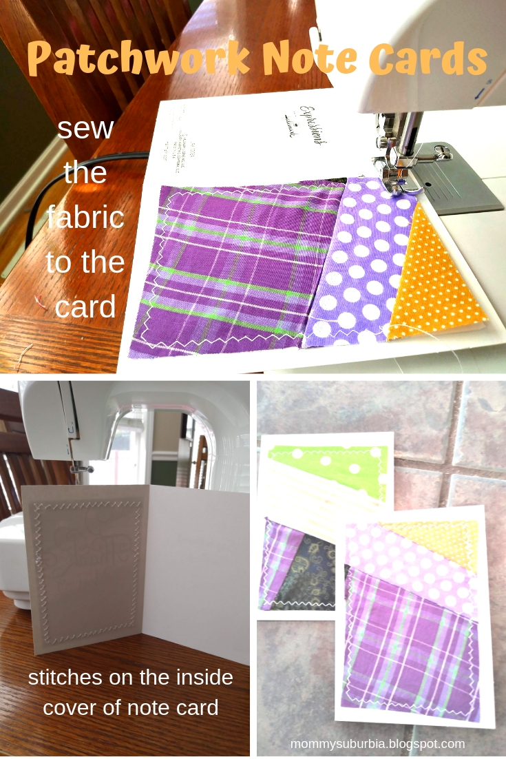 Mommy Suburbia: How To Make Patchwork Quilted Note Cards