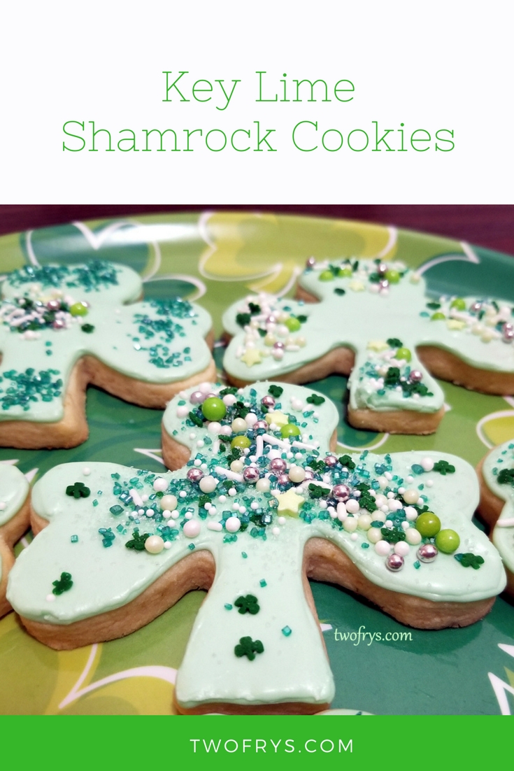 Two Frys: Key Lime Shamrock Cookies