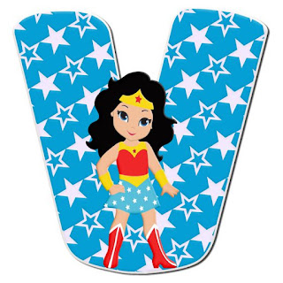 Wonder Woman Letter. Letras de la Mujer Maravilla. - Oh my Alfabetos!