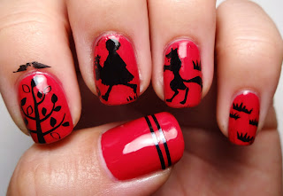 Lacquered Lawyer | Nail Art Blog: Little Red Riding Hood