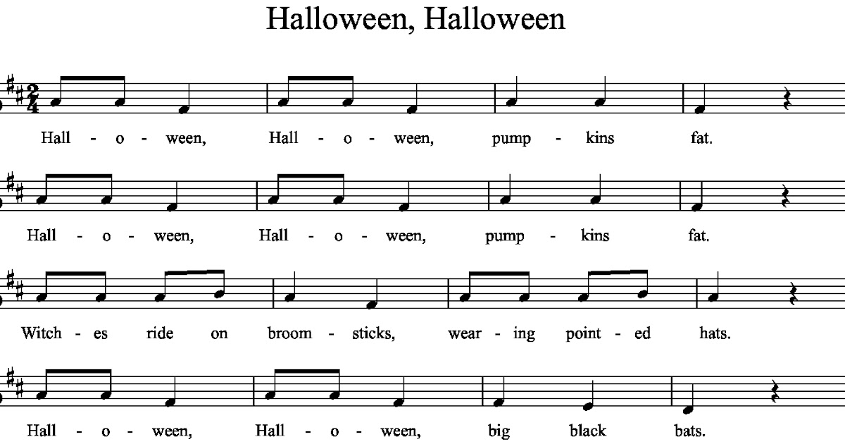 Halloween, Halloween - Music a la Abbott - Amy Abbott - Kodály Inspired ...