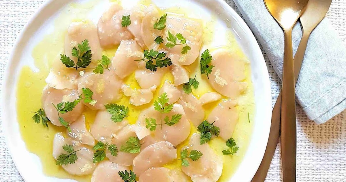 Carpaccio de Saint-Jacques et citron caviar