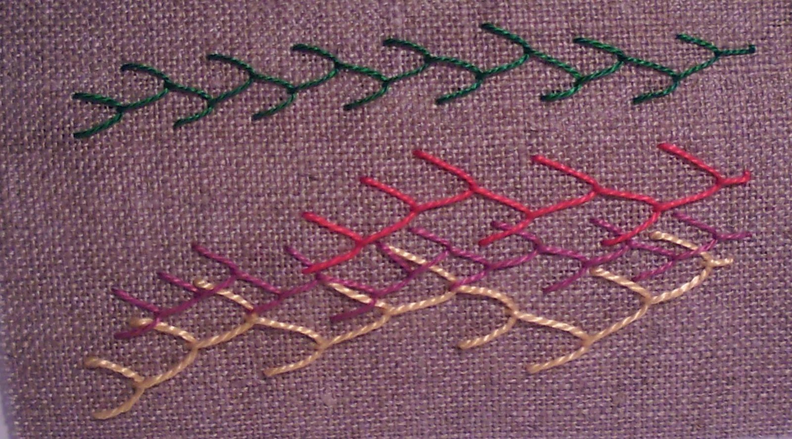 Shawkl Designs: TAST Week 3 - Feather Stitch
