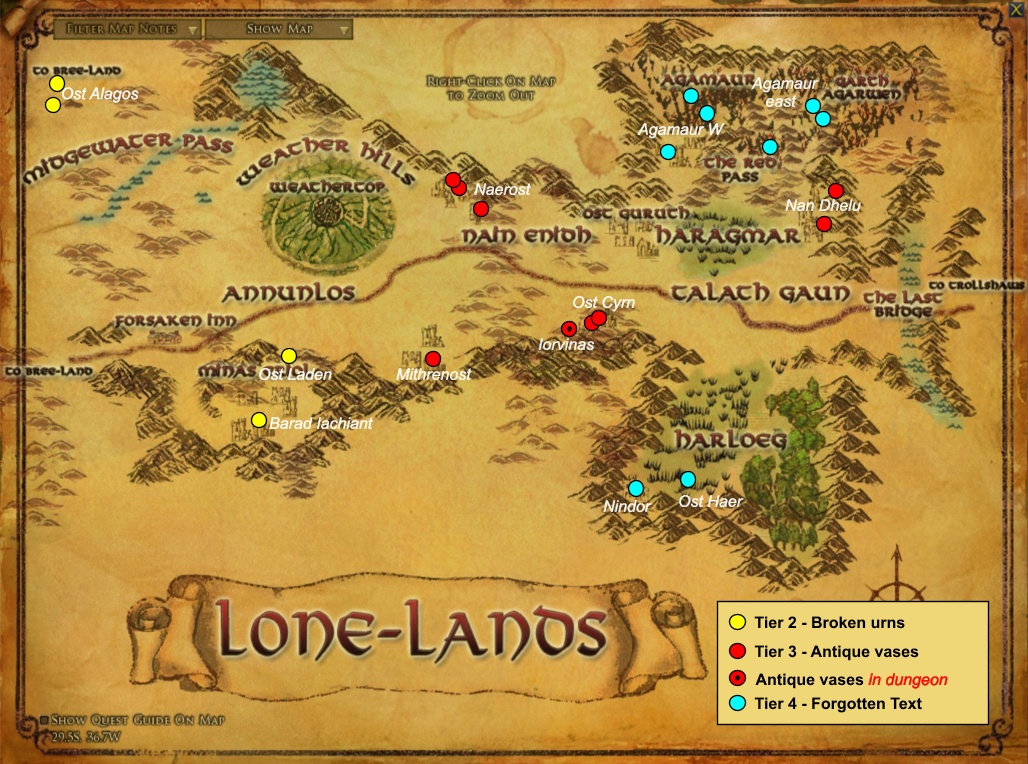 Wonderful Places in LOTRO's Middle Earth: Where to find Scholar Stuff ...