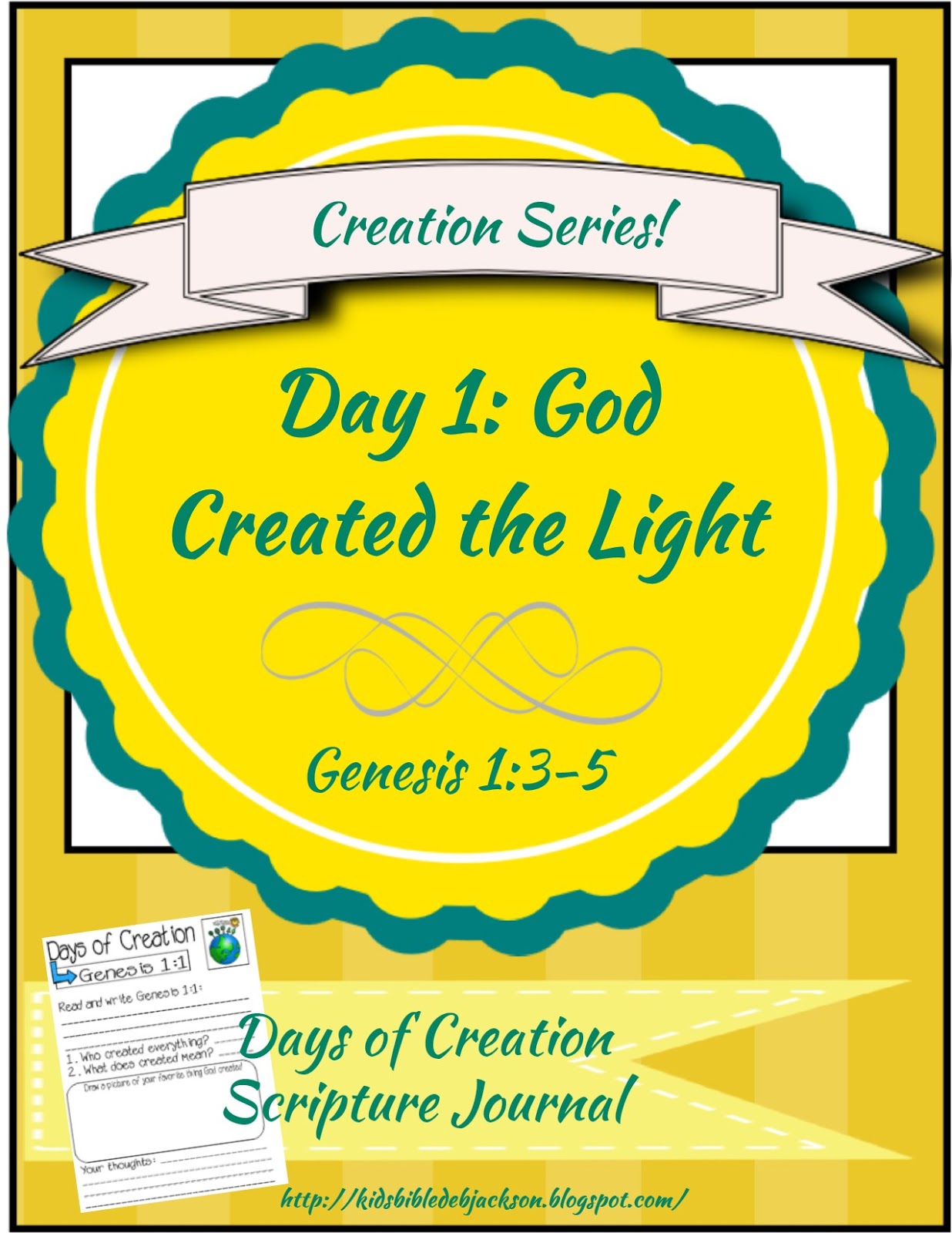 Bible Fun For Kids: The Creation For Kids: Day 1