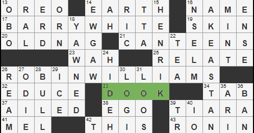 What is a DOOK? ~ Crossword Unclued