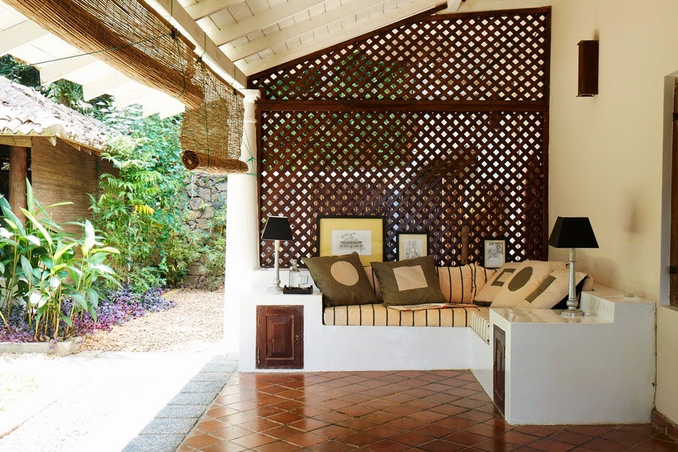 Outdoor Hut Seating Area.