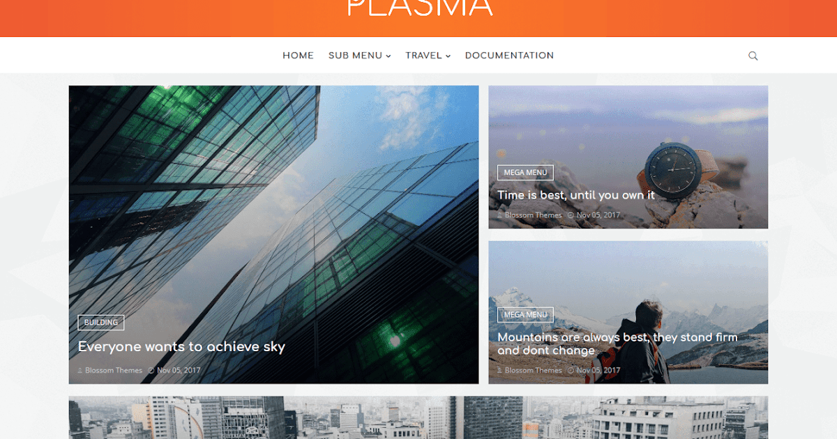 Documentation - Plasma Blogger Template
