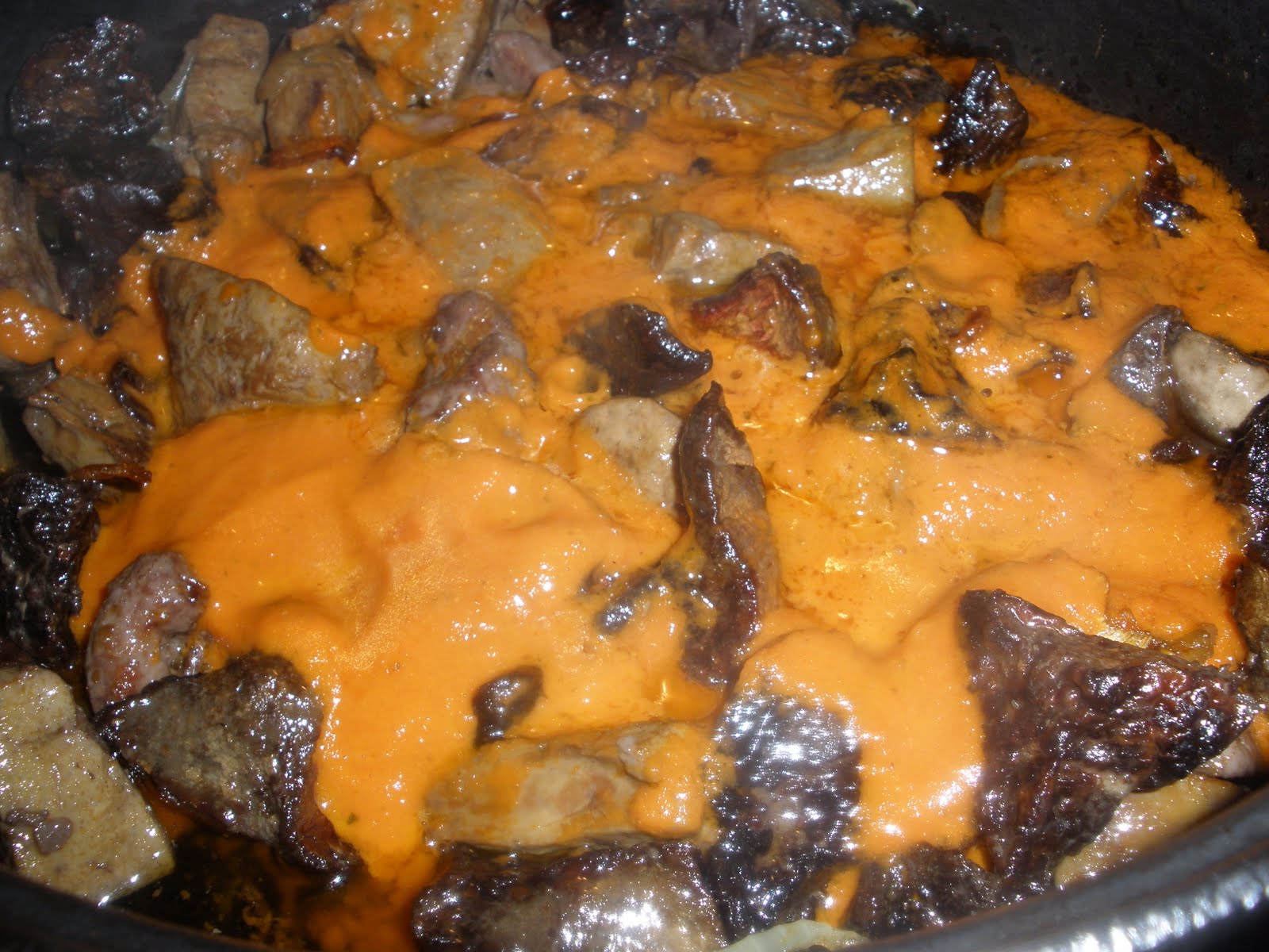 Cocinando en La Alcarria: ASADURA DE CORDERO CON TOMATE