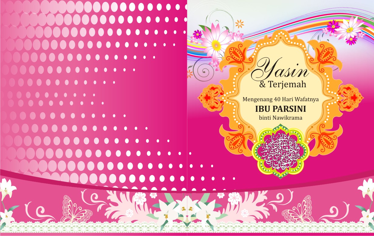 Contoh Desain Sampul Yasin Pink New