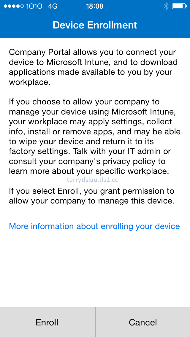Terry L@u's blog: Mobile Device Management for Office 365 - Part 3