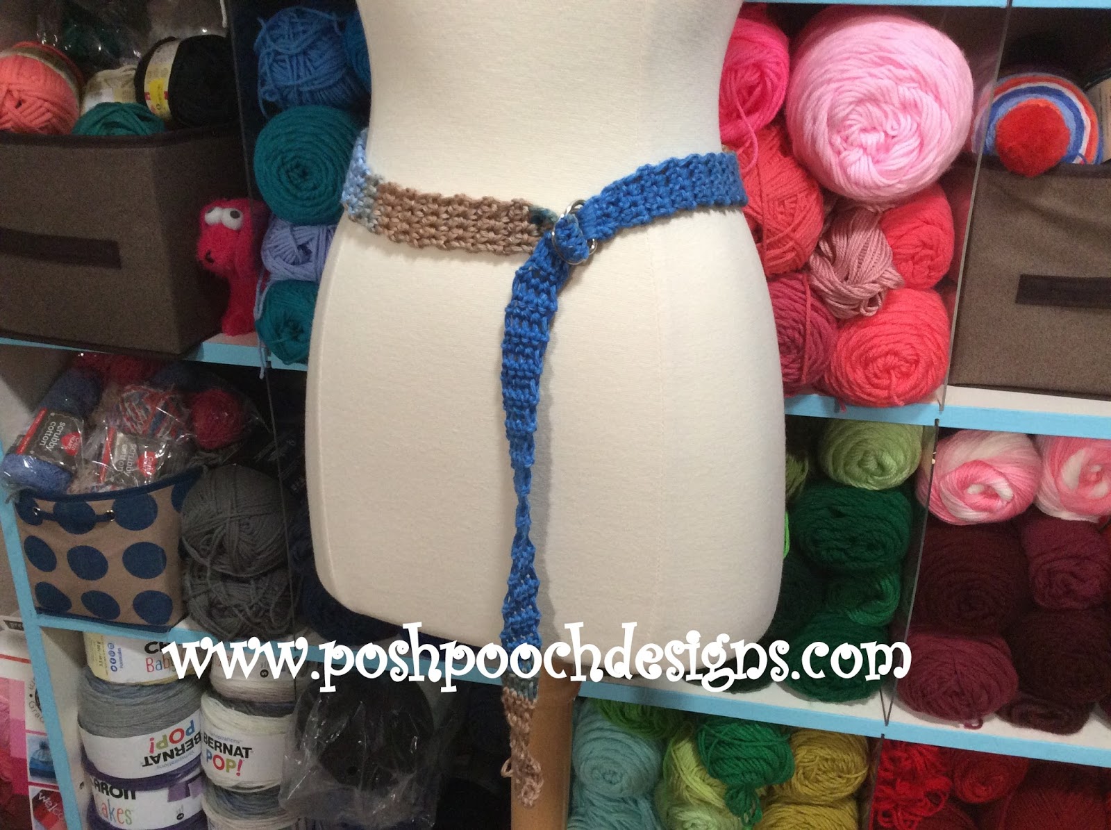 Posh Pooch Designs : Super Simple Crochet Belts - Free Belt Crochet Pattern