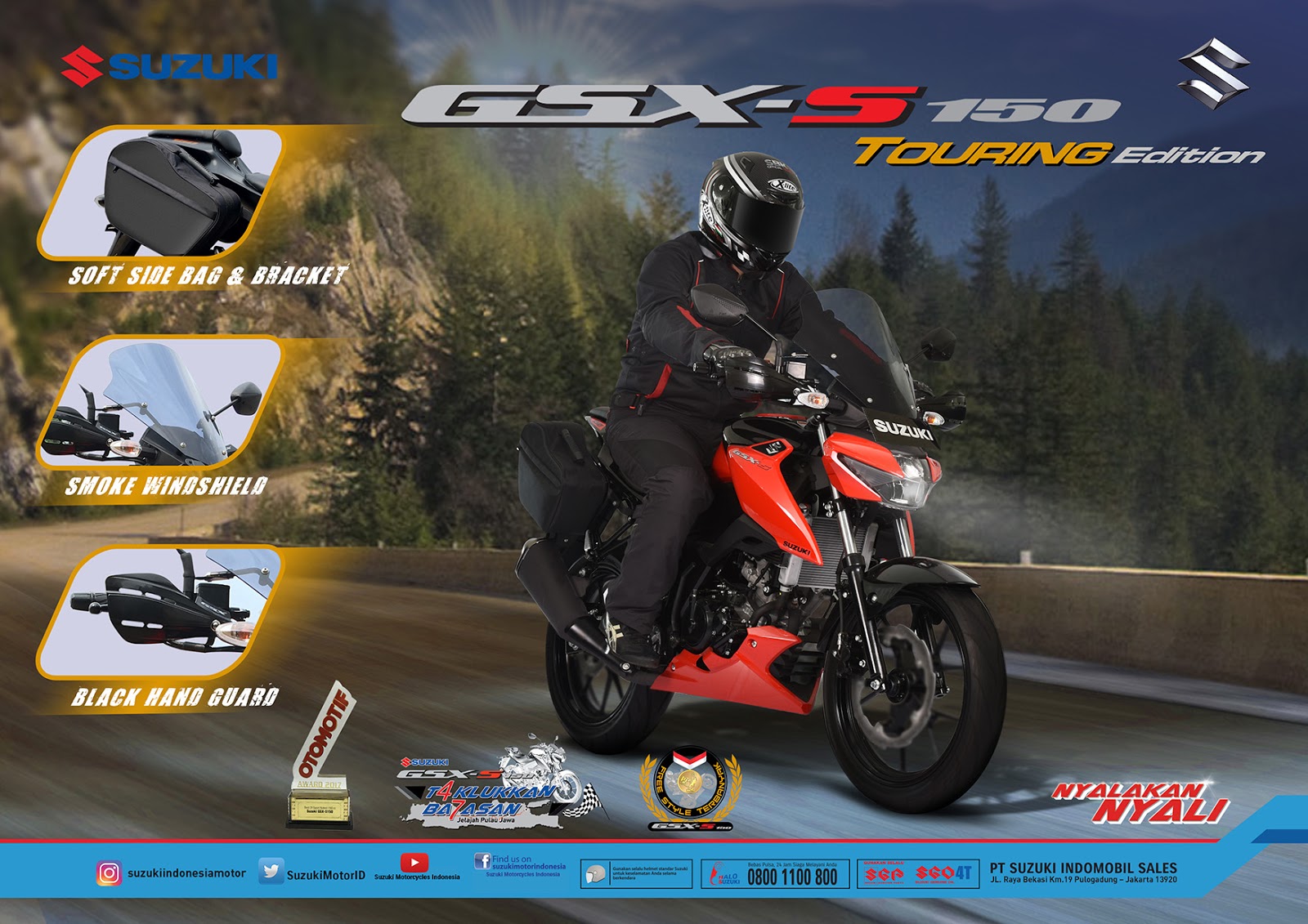 Suzuki GSX-S 150 Versi Touring Semakin Macho!! - Aiken adhe