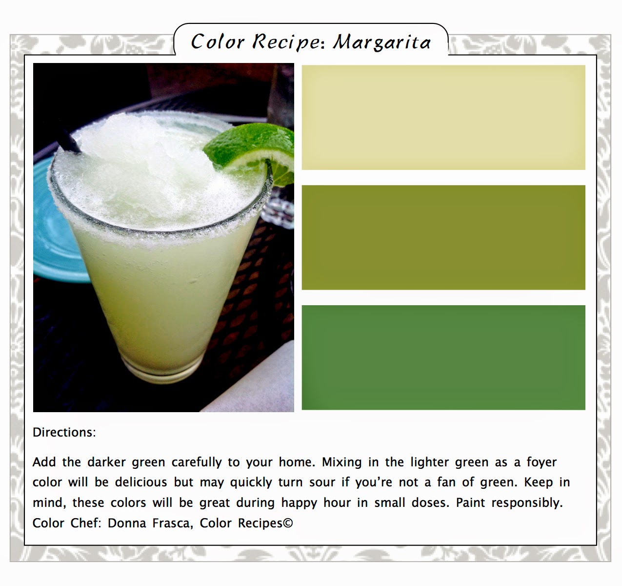 Color Recipes: Color Recipe: Margarita