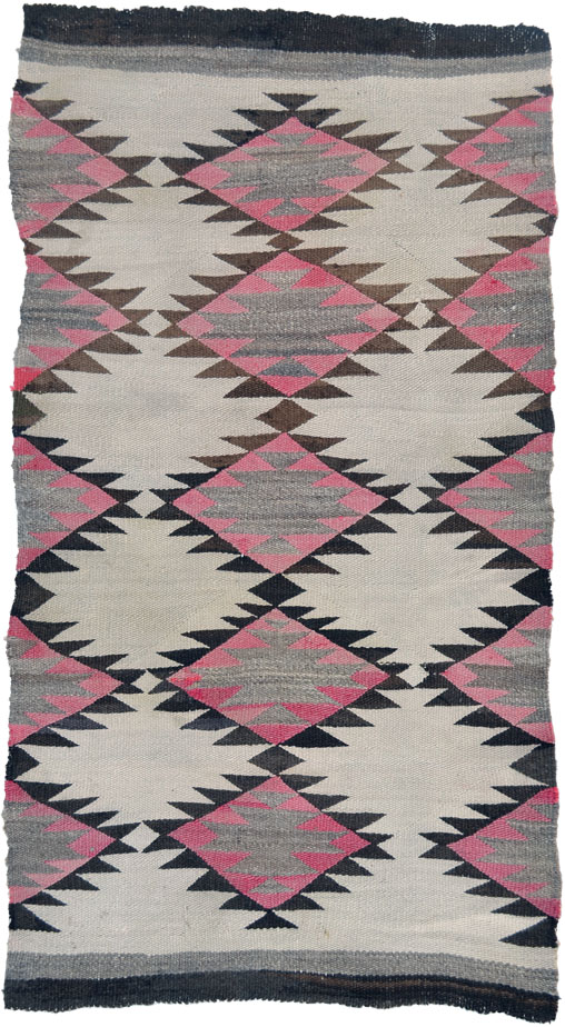 DC AIGA: Navajo Double Saddle Blanket with serrated diamond pattern
