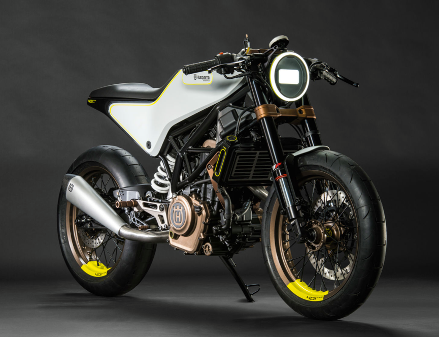 Husqvarna Svart Pilen 401 & Vit Pilen 401 - RocketGarage - Cafe Racer ...