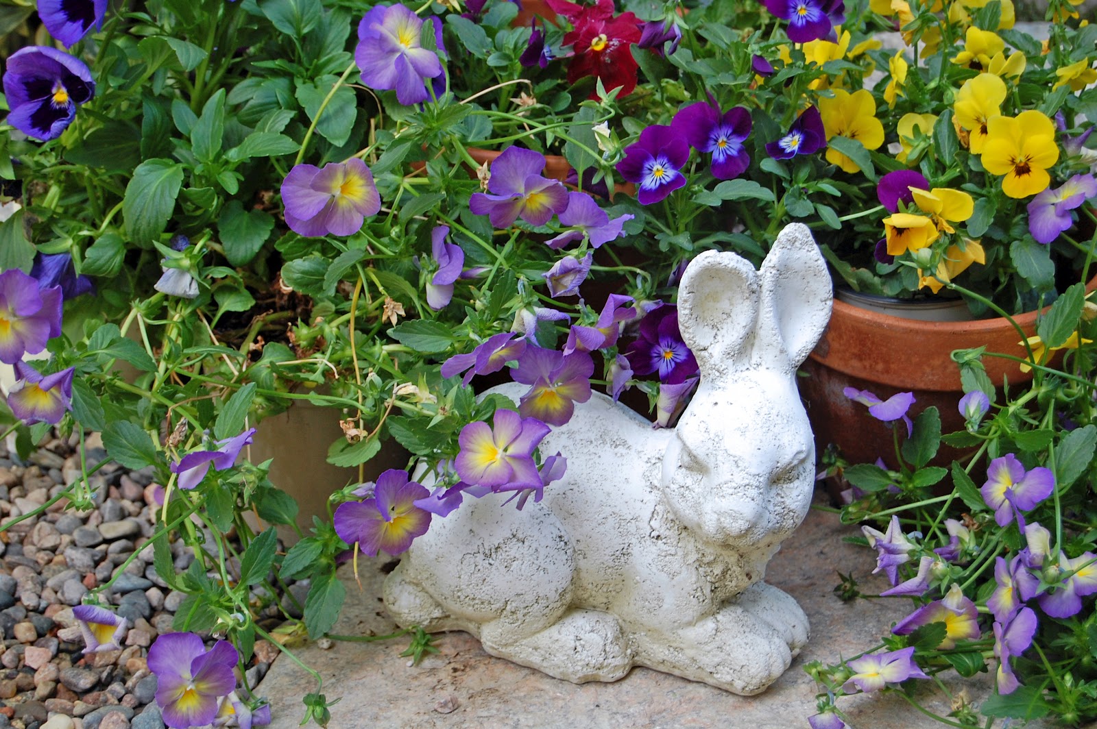 My Painted Garden: Garden Rabbits and Easter Wishes