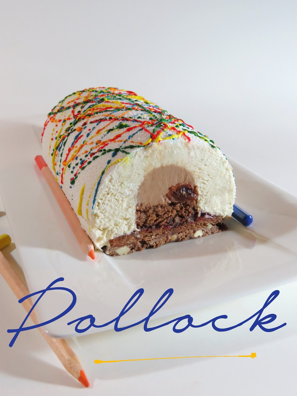 J'en reprendrai bien un bout...: Pollock - Bûche Noël 2016