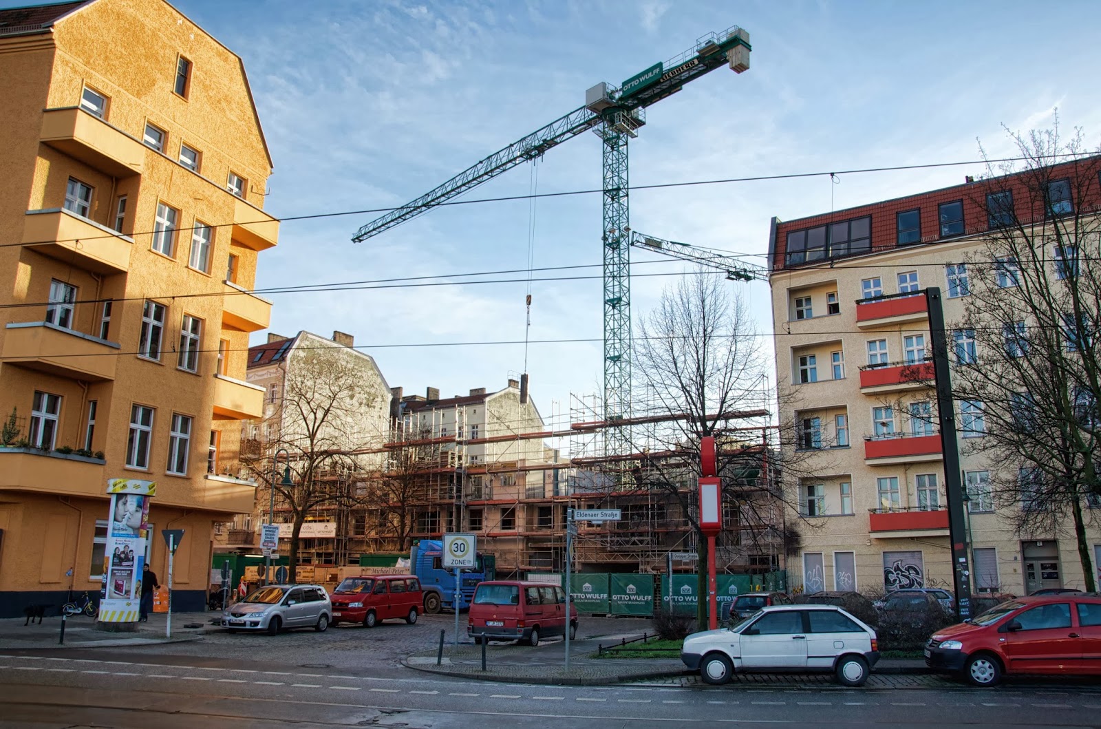 Berliner Baustellen: 0228, Baustelle Wohnhaus, Dolziger Straße ...