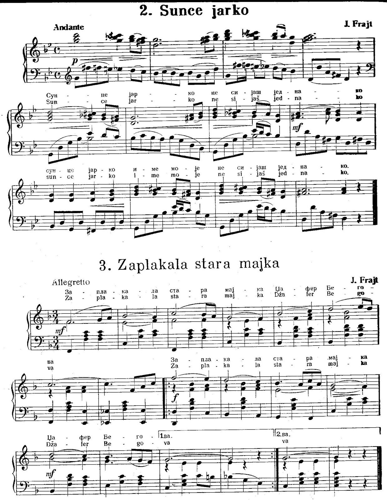 Scores for Balkan music Note za Harmoniku Violinu: Note za Muziku