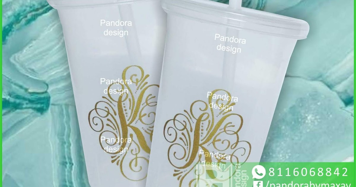 Vasos grabados para boda | Pandora Design-Portafolio