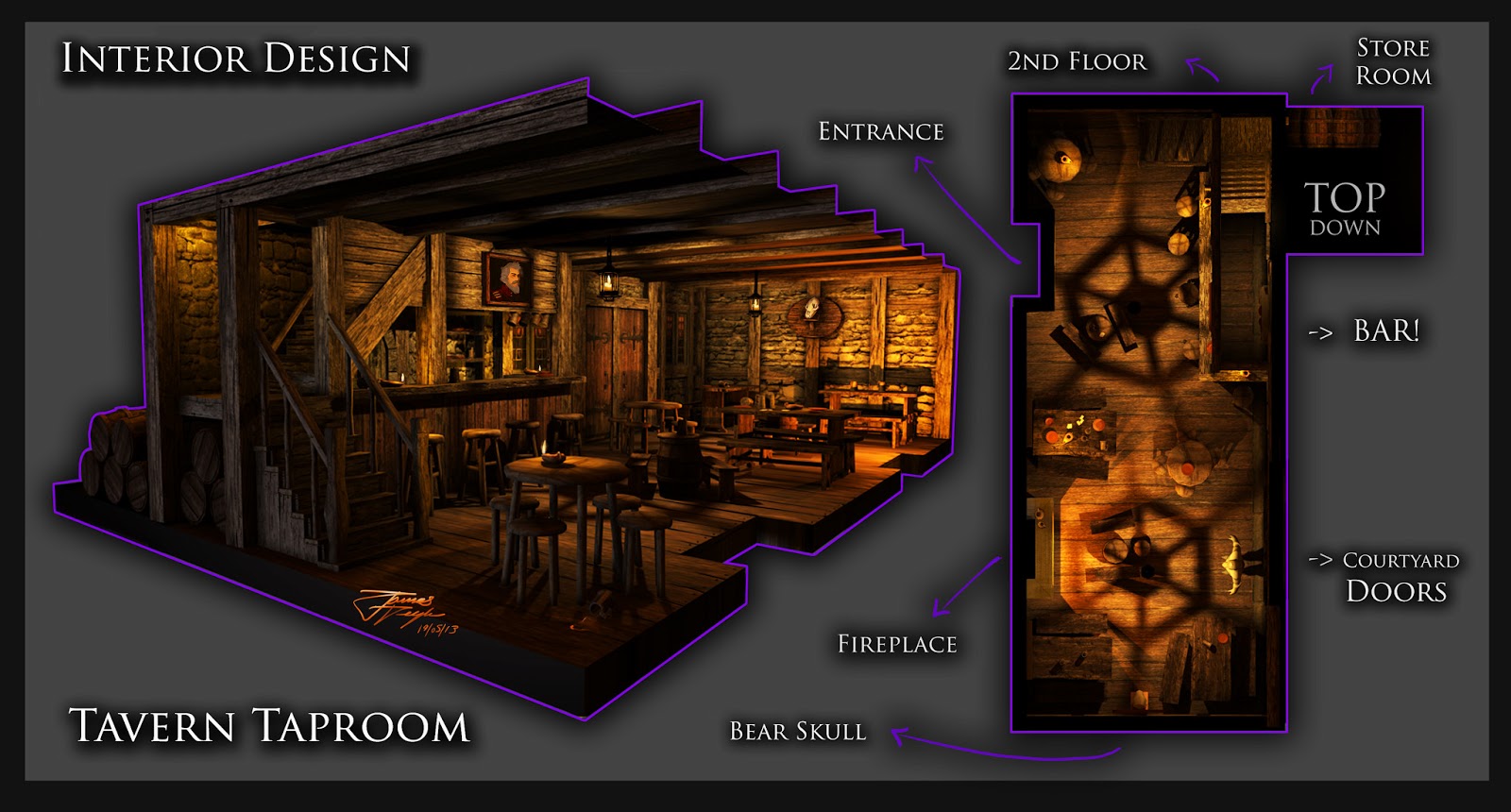 James Teeple Art and Design: Interior Design - Tavern Taphouse