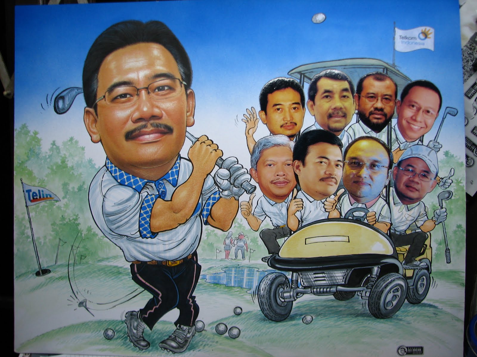 Lukisan Karikatur Ali oncom: GALERy Karikatur