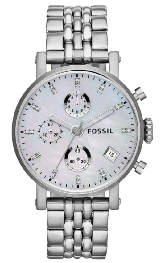 PrettyTreasure2u: Fossil Original Boyfriend Chronograph Stainless Steel ...